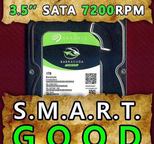 Жесткий диск 1 тб Seagate Barracuda