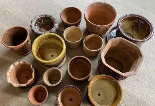 Горшки керамические и из глины