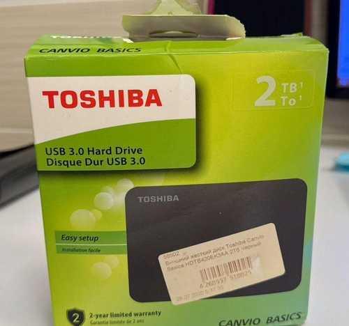 Жесткий диск toshiba 2 тб