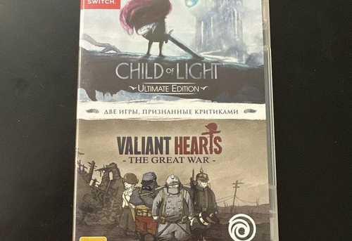 Child of light + Valiant hearts Nintendo switch