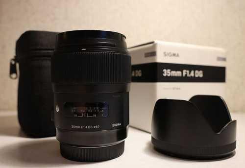 Объектив Sigma 35mm f/1.4 DG HSM Art Canon EF