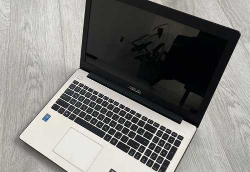 Белый ноутбук Asus 4 ядра intel 8gb ssd 240gb