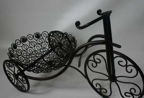 Кашпо-велосипед для цветочного горшка