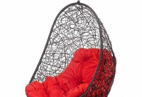 Подвесное кресло "Easy Black bs", красная подушка