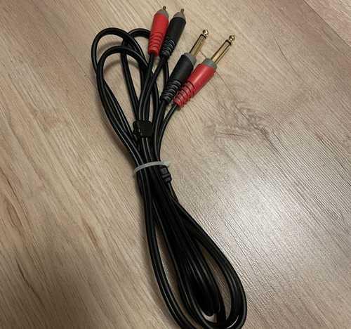 Кабель Klotz 2rca x 2 jack 6,3