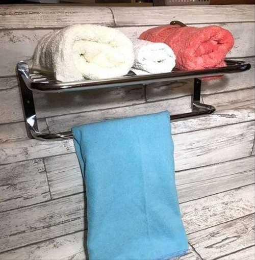 Полка для ванной/держатель полотенец