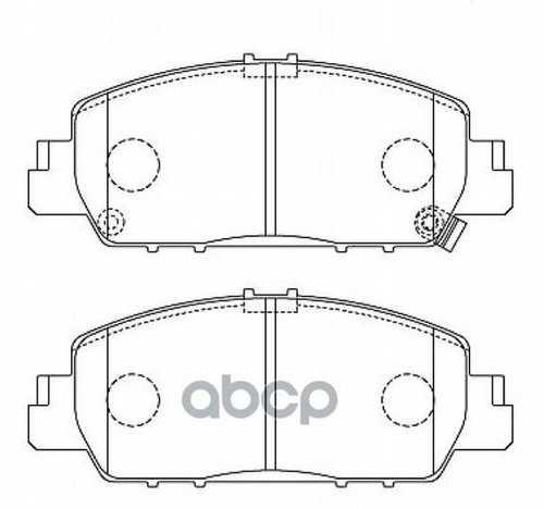 Колодки тормозные перед honda accord viii/ vezel