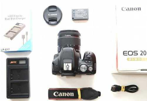 Фотоаппарат Canon 200d(пробег 15400) +18-55 IS STM