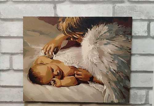 Картина "Ангел хранитель" акрил