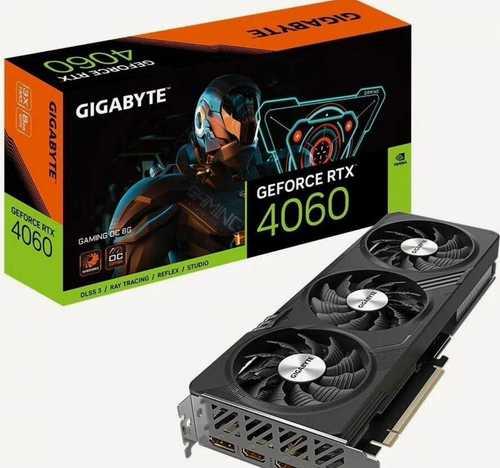 Новая Видекарта Gigabyte RTX 4060 Gaming OC 8 GB