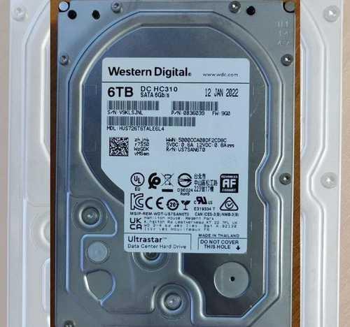 Жёсткий диск WD Ultrastar 6Tb