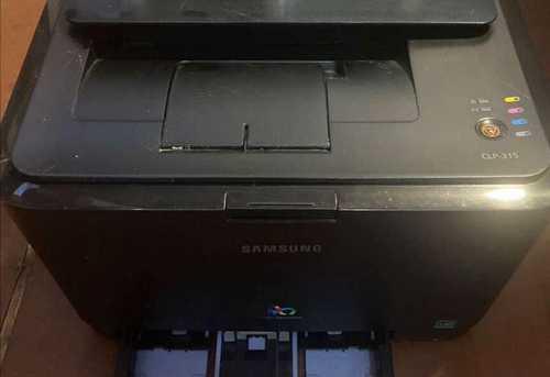 Цветной лазерный принтер Samsung clp 315