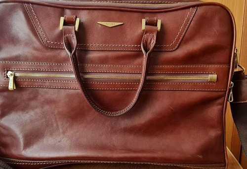 Кожанная мужская сумка-портфель