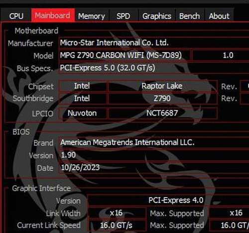 Z790 msi mpg carbon wifi