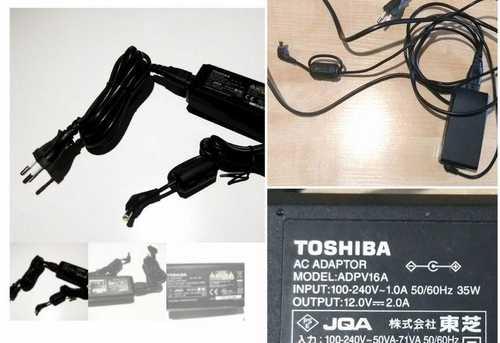Toshiba adpv16A 12V 2A 35W зарядка блок питания