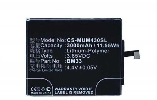 Аккумулятор CS-mum430sl BM33 для Xiaomi Mi4i 3.85V