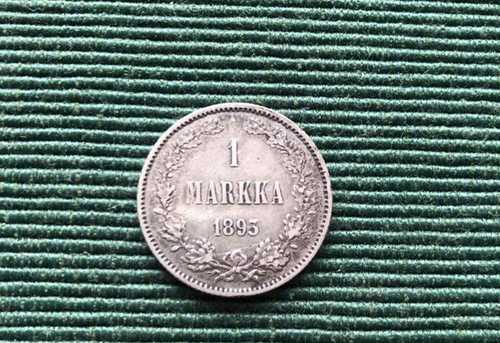 Монета 1 марка 1893 год