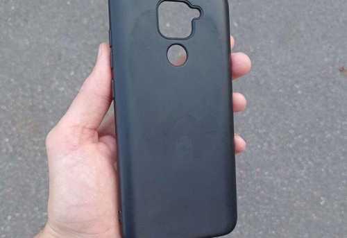 Чехол Xiaomi Redmi note 9 черный силиконовый