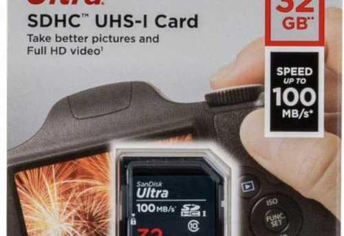 Карта памяти SanDisk Ultra sdhc Class 10 UHS-I 100