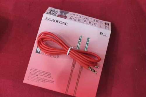 AUX-кабель Borofone BL1 1м Black, новый