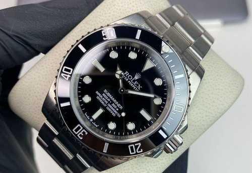 Часы мужские Rolex submariner black silver #699