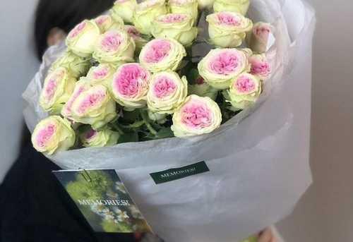 Кустовые пионовидные розы Цветы СПБ