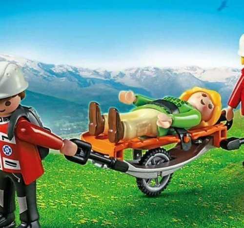 Playmobil спасатель с переноской