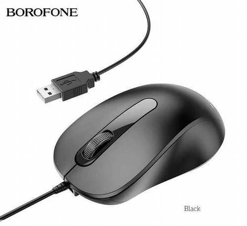 Мышь проводная Borofone BG4 черная