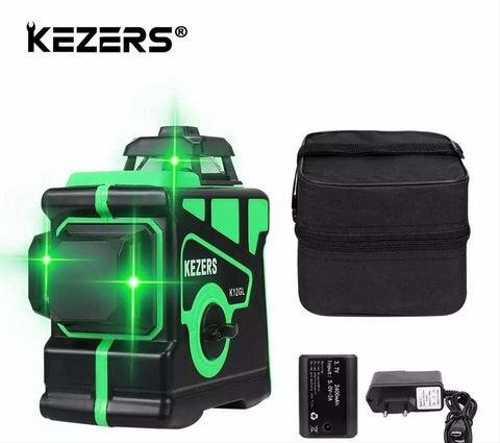 Новый (Лазерный уровень) Kezers 3D Green