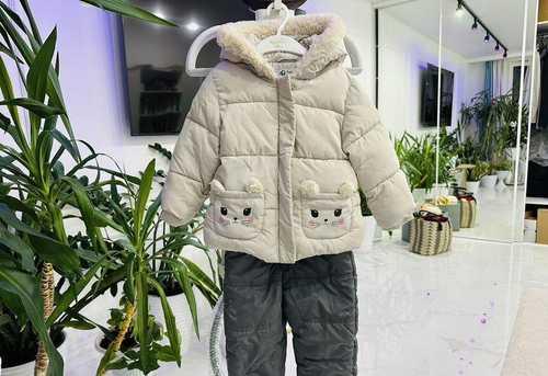 Зимний костюм куртка и комбинезон 92 размер
