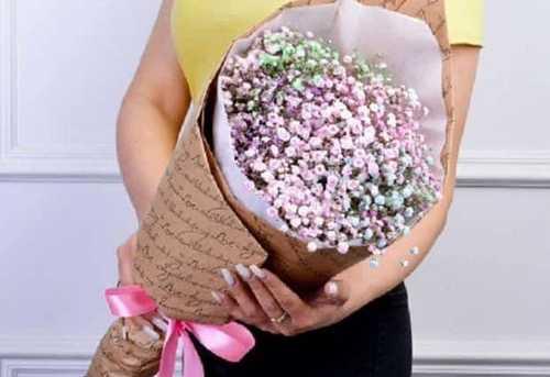 Букет из гипсофил для любимой мамы цветы и подарки