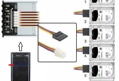 Выключатель питания HDD\SDD дисков