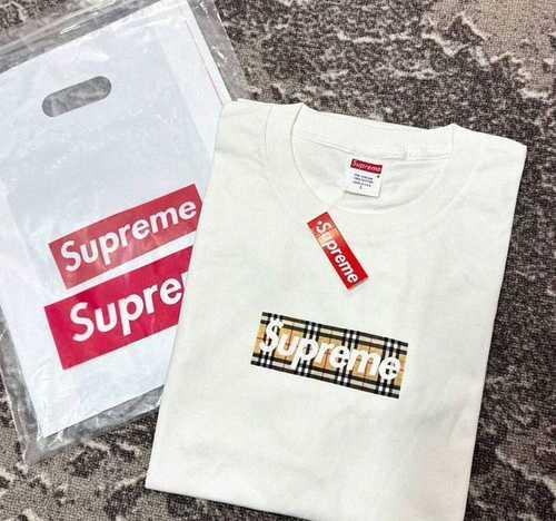 Футболка Supreme x Burberry новая