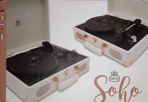 Проигрыватель винила GPO Soho Turntable (White)