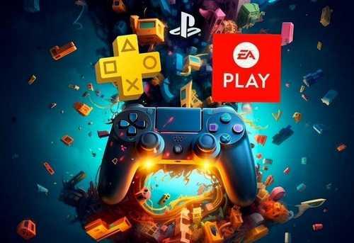Plus deluxe EA play+50 игр(Подписка Игры) PS 4 И 5