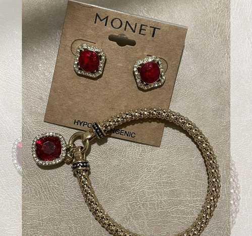 Серьги Monet и браслет Nine West