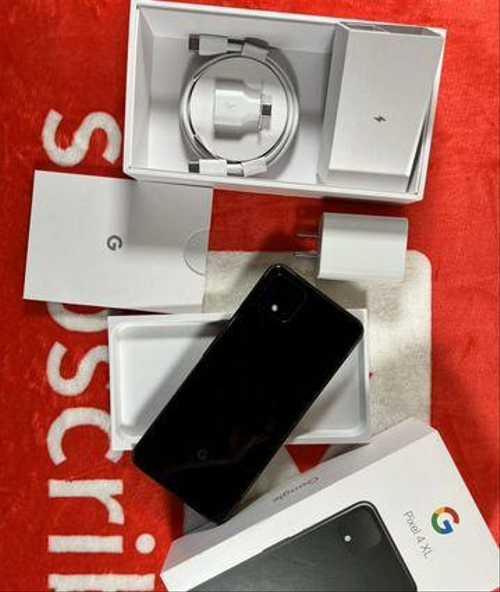 Google pixel 4xl 128 gb black (lot #124)