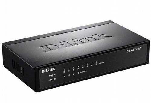 Новый Сетевое оборудование D-Link DES-1008P/C1A Не