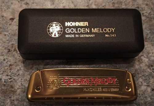 Губная гармошка hohner golden melody тональность С