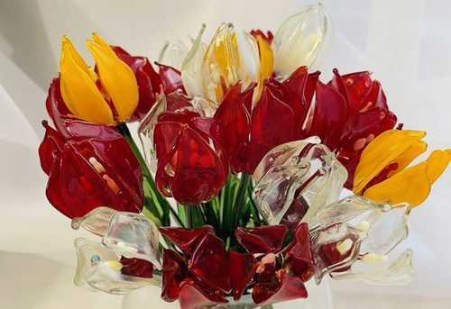Тюльпан 18-20 см художественное стекло