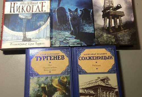 Книги: Кинг, Гейман, Тургенев, Солженицын