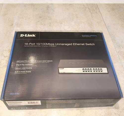 Новый Коммутатор D-Link DES-1016C