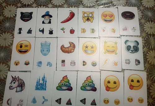 Карточки emoji окей