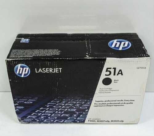 Картриджи HP 51A (Q7551A) новые