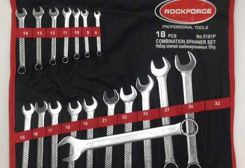 Набор ключей комбинированных 18пр. 8-32 rockforce