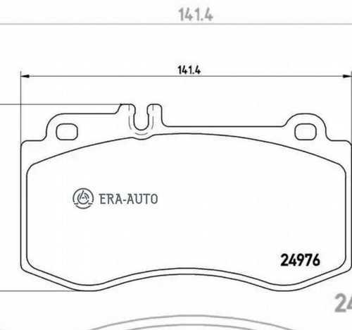 Brembo P 50 087 Колодки тормозные дисковые перед