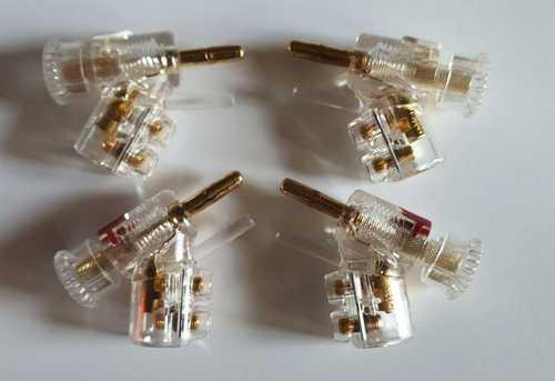 Коннекторы WBT ("бананы") для акустических кабеле