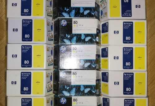 Картридж HP 80 c4848a Yellow