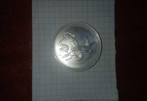 Монета серебряная 3 рубля