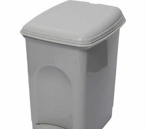 Контейнер для мусора педальный 7Л (Светло-серый)